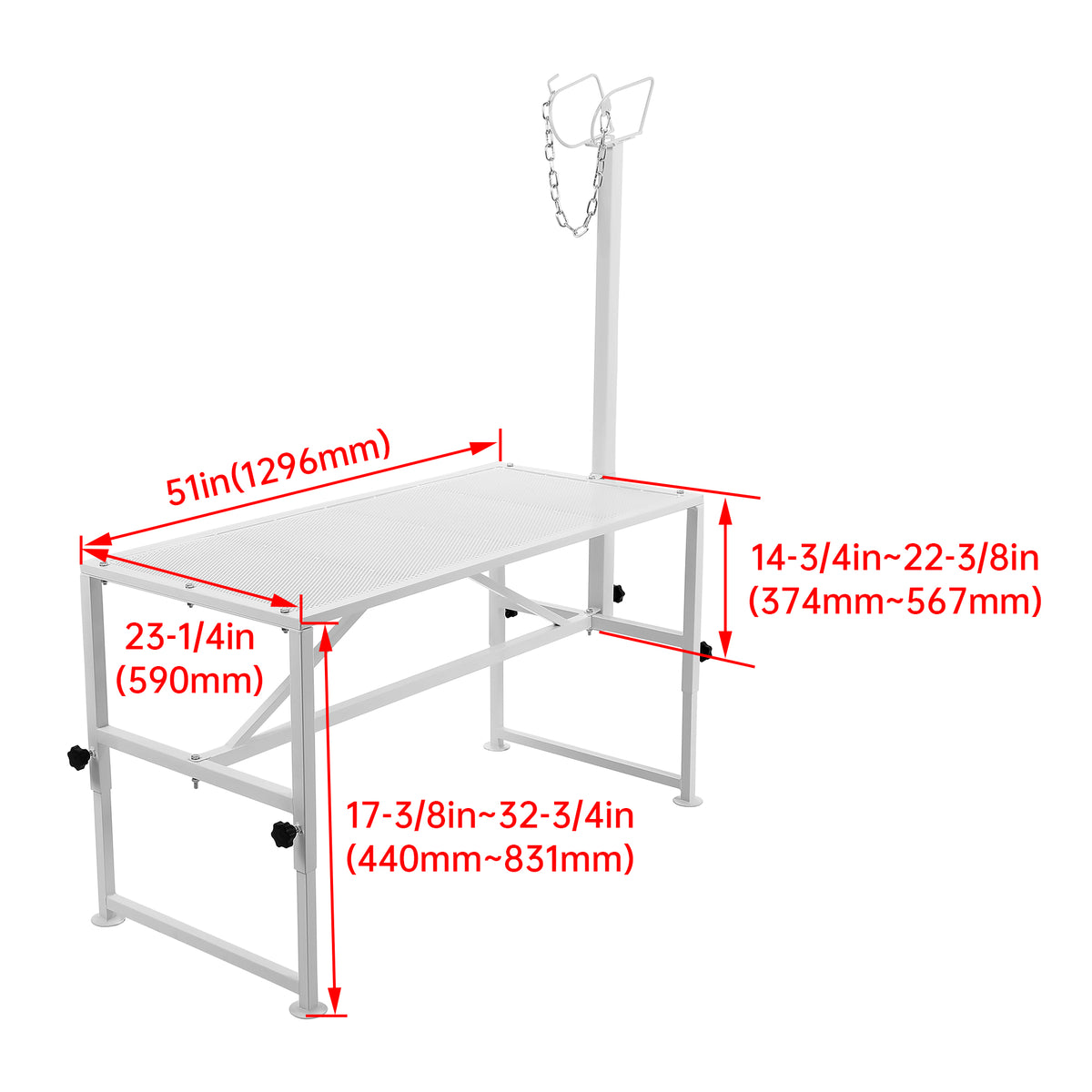Kojem Livestock Grooming Table Adjustable Goat Trimming Table for Shee ...