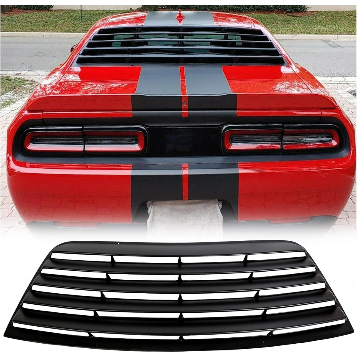 Kojem Rear Window Louver for 2008-2023 Dodge Challenger – kojemusa