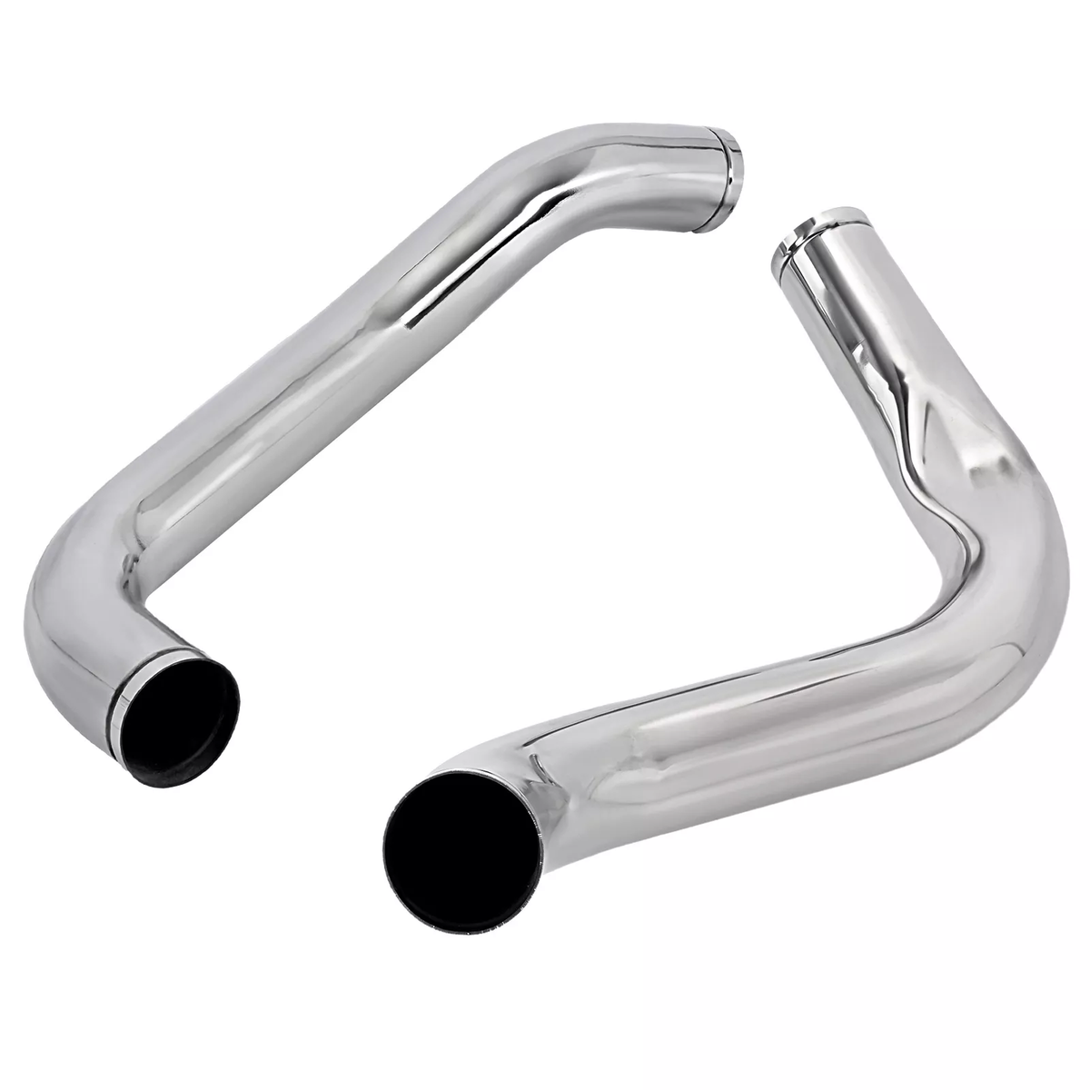 Polished 3 Inches Intercooler Pipes For Ford 7.3L 1999.5-2003 Powerstr ...